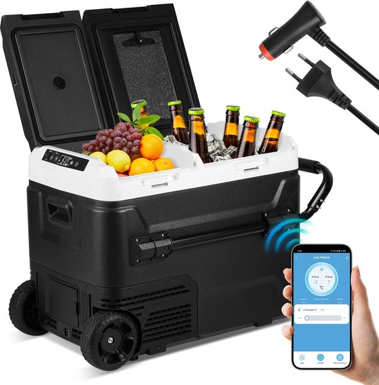 Elektrische Koelbox - 50 Liter - Compressor Koelbox - DC 12V/24V, AC 100~240V voor... | bol
