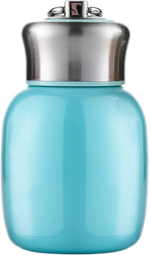 Thermische kolf 200 ml - Vacuüm geïsoleerde waterfles - Blauw | bol