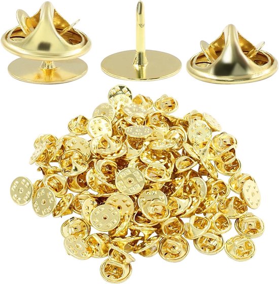 Allecto Plus - Pin Sluiting 50 Paar Reversspelden Vlinder Pin Sluiting ...