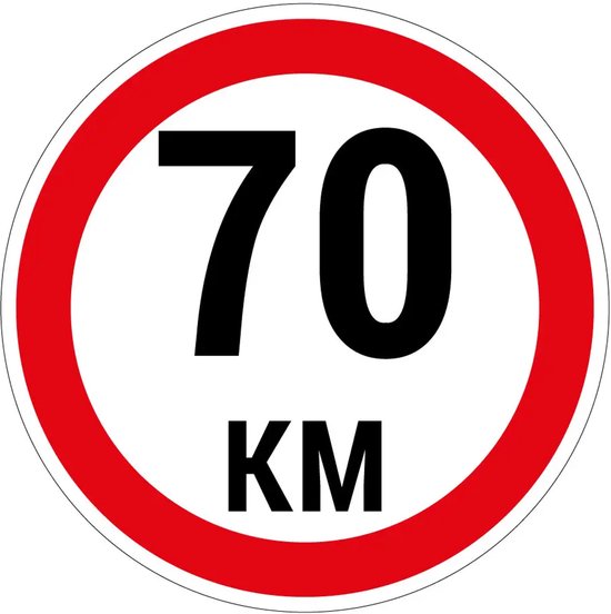 70 km sticker - 10 cm | bol