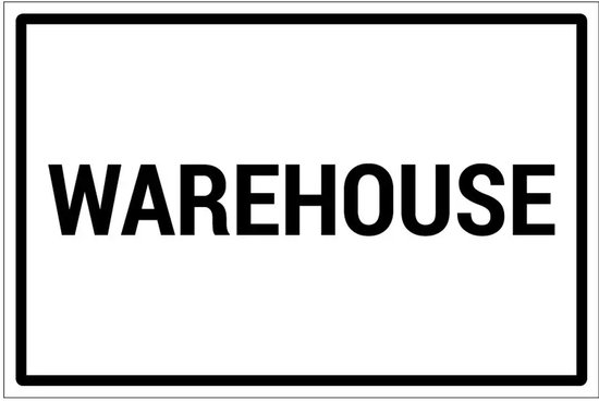Warehouse sticker - 30 x 20 cm | bol