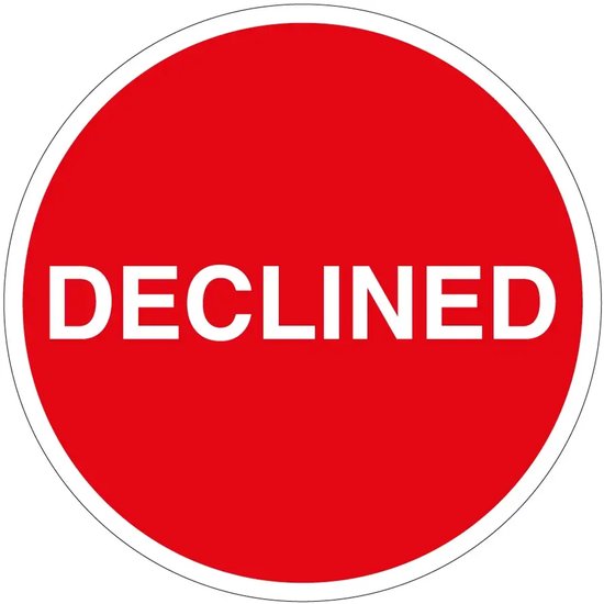 Declined stickers - op vel - 4 cm - 20 stickers per vel | bol