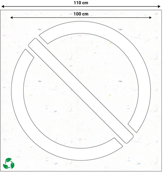 Spuitsjabloon verboden te parkeren - Sign Again materiaal - grijs wit ...
