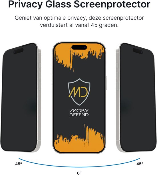MobyDefend Google Pixel 10 Pro XL Screenprotector - HD Privacy Glass ...