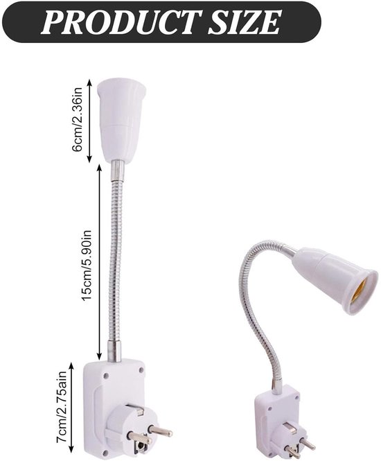 Stopcontactlamp - Stekker Lamp - Lamp in Stopcontact - Stekkerlampje | bol