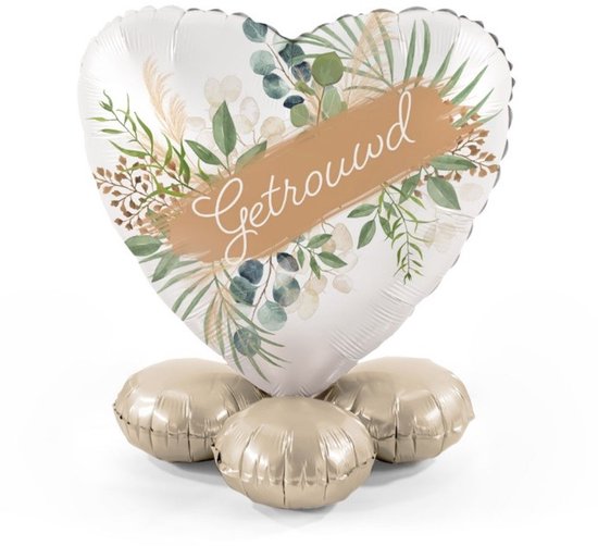 Getrouwd - Ballonnen set met standaard - Everloon | bol
