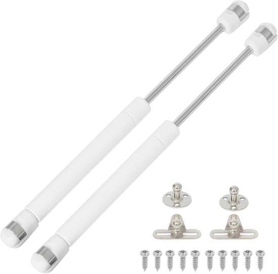 Gas Stutten voor Kastdeuren - 150N Ondersteuning - 2 Stuks - Wit | bol