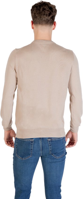 Long Sleeve Logo Sweater - Beige Sweaters | bol