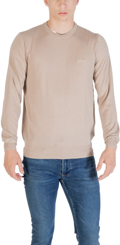 Long Sleeve Logo Sweater - Beige Sweaters | bol