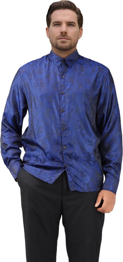 Chemise à manches longues et col rabattu pour homme Allthemen avec ...