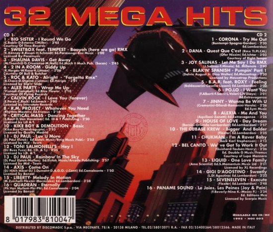 32 Mega Hits [2CD], various artists | Muziek | bol