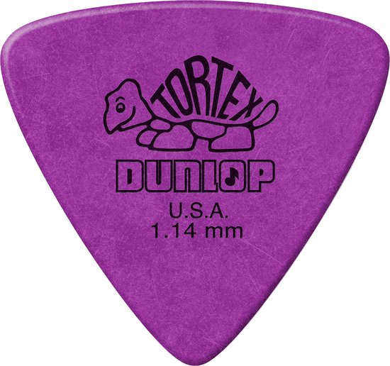 Dunlop 431P114 Tortex Triangle Plectrum 1.14mm 6-Pack - Plectra, zakje ...
