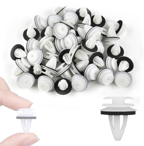 Allecto Plus Autobevestigingsclips Set Van 50 Stuks Voor Carrosserie