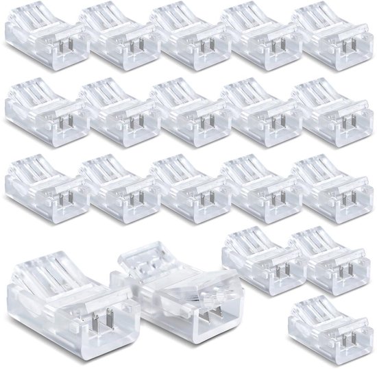 20 Stuks Strip Connector Draad Quick Connector voor 10MM 3 Pin LED ...