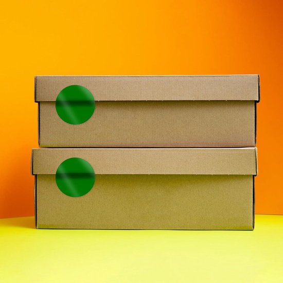 Allecto Plus - Pack van 200 groene stickers van vinyl met zelfklevende ...