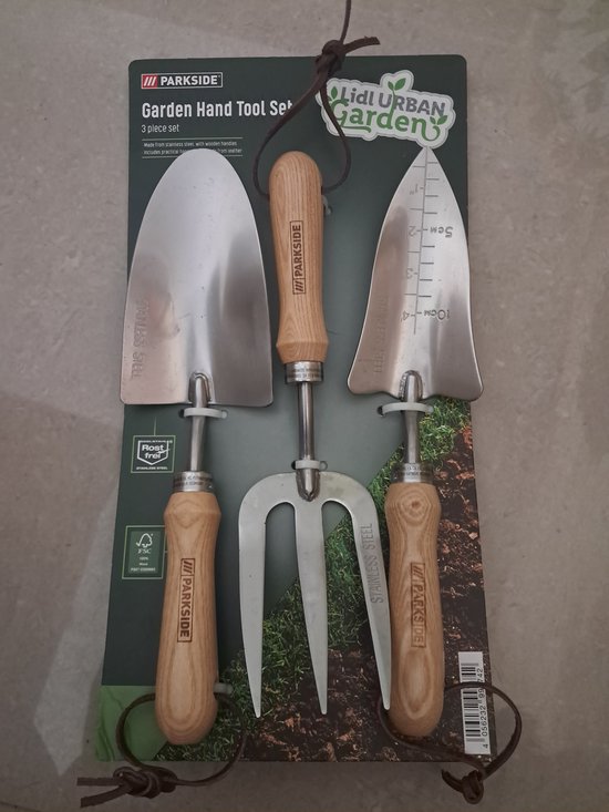 Parkside Hand tuin gereedschap - 3-delig - Spitvork - Schep - Spade | bol