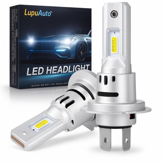 H7 LED Autolamp Set – 12V, 6000K Helder Wit, Canbus, 20.000 Lumen – 2 Stuks | bol