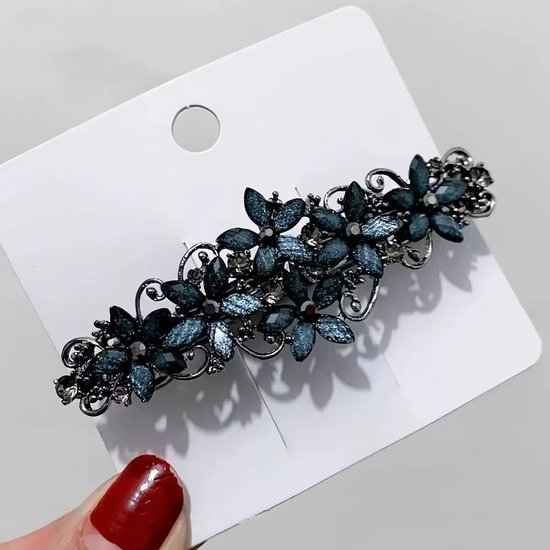 Haarclip - Donkerblauw - Haarclip - Haarclip - Haaraccessoire - Dames ...