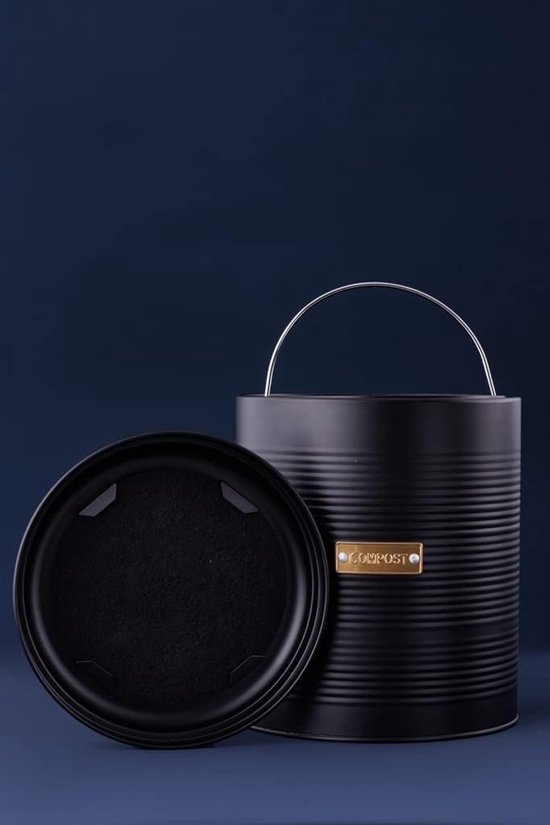 Famanu - Otto Black Compost Caddy 2,5 Liter | bol