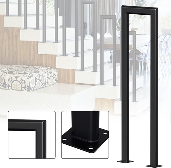 Elliptische Buis Leuning 55cm Ijzer Leuning Buiten & Binnen Trap ...