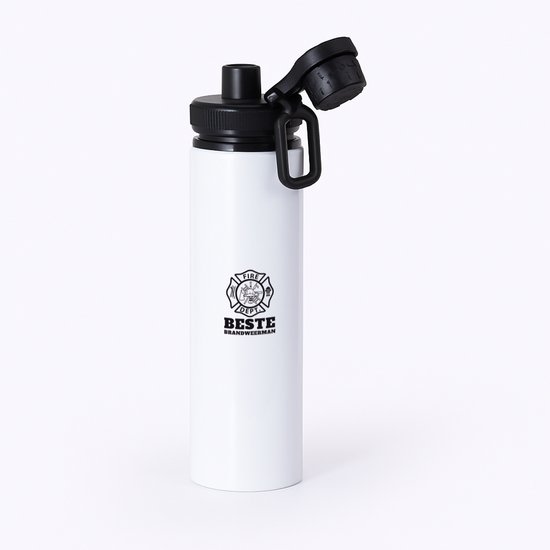 Hacebo® - Beste brandweerman waterfles met draaidop zwart - Beste ...