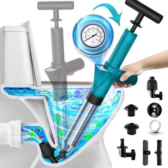 Vitdipy - Afvoer Ontstopper - 4 Ontstoppingskoppen - Professionele ...