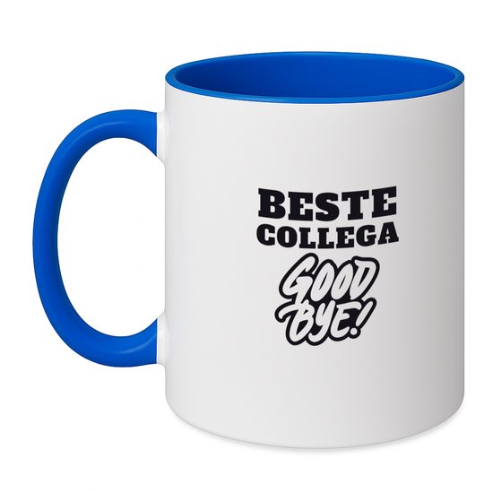 Hacebo® - Beste collega koffiebeker zee blauw - Beste collega ...