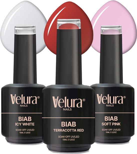 Velura® BIAB Set - Builder in a Bottle - Color Crush Set - 3x15ml ...