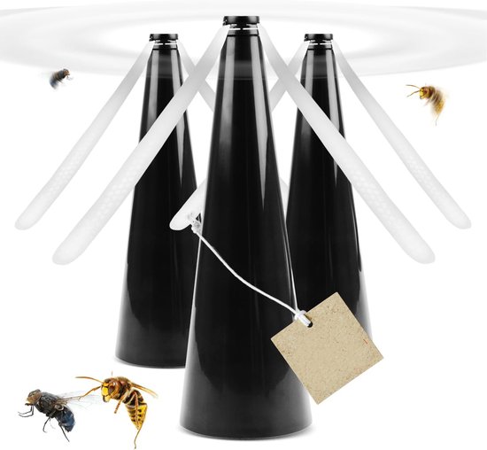 3 Stuks Vliegenverjager Voor Op Tafel - Fly Fan - Vliegenwaaier - Anti ...