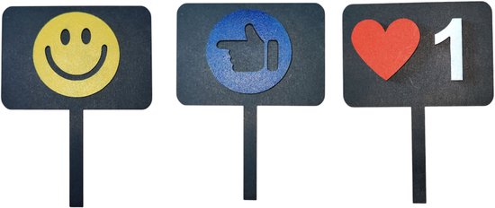 Djemzy - plantenbordje like,smiley,duimpje - Plantenlabels ...