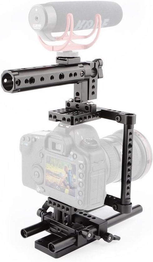 Camera Cage Rig met Top Handvat en Statief Mount Plaat voor Camera's ...