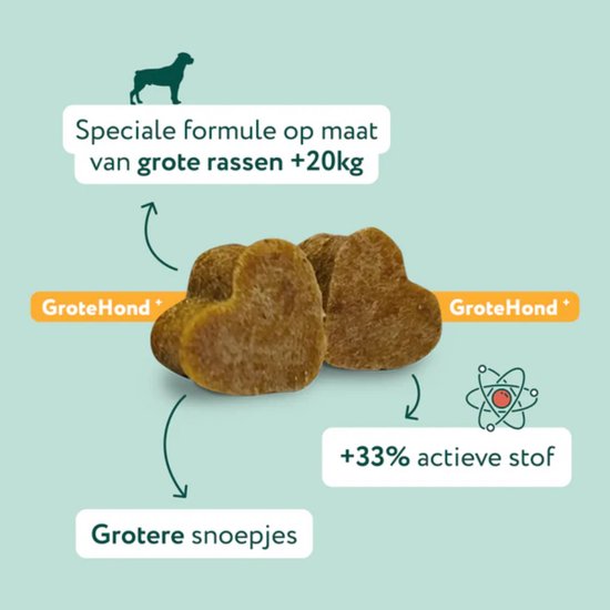 GroteHond⁺ Heup & Gewrichten - 100% Natuurlijk - 90 snoepjes ...