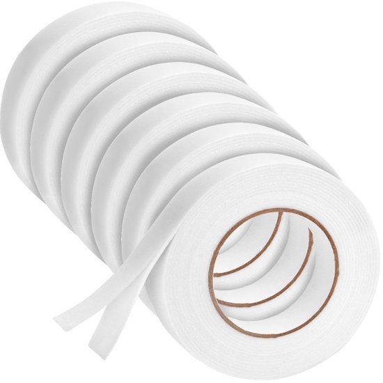 Dubbelzijdige Tape 19 mm x 5 m 6 stuks - Zelfklevende - Dubbelzijdig - Plakband -... | bol