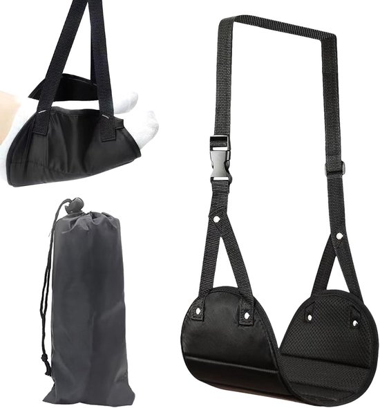Airplane Foot Hammock, Adjustable Long Flight Sling, 1 Comfortable Legs ...