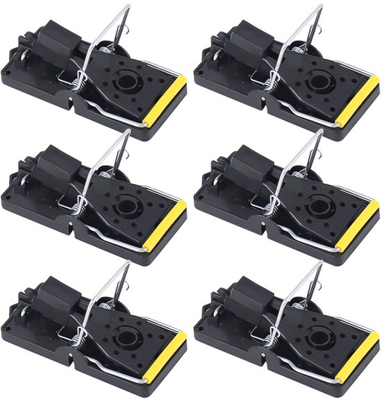 6-Pack Muizenval - muizenval - muizenvallen voor binnen - Herbruikbare ...