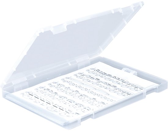 Marte Vanci A4 plastic archiefdoos, transparante opbergdozen, A4 ...