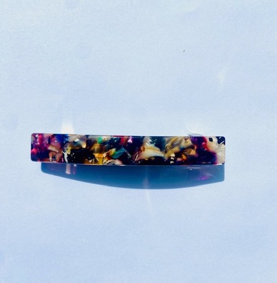 Haarspeld - patentspeld - automatic hairslide acetaat lengte 8cm multi ...
