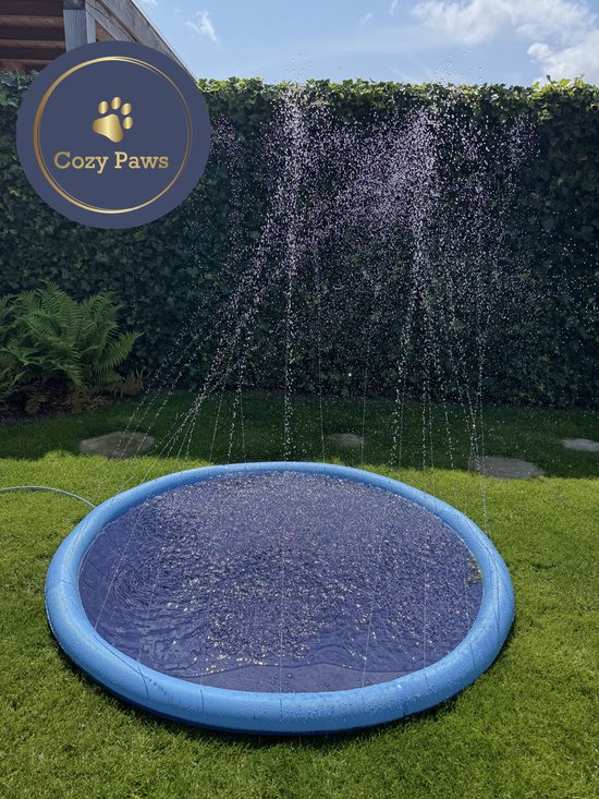 Cozypaws - Honden Watermat met Fontein – 150 cm – Waterspeelmat ...