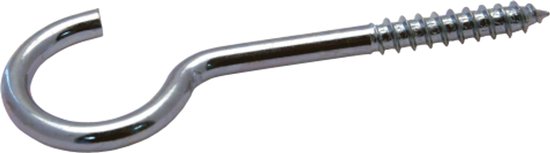 Schroefhaak 5,25 x 82/120 mm – gegalvaniseerd ijzer, per stuk | bol