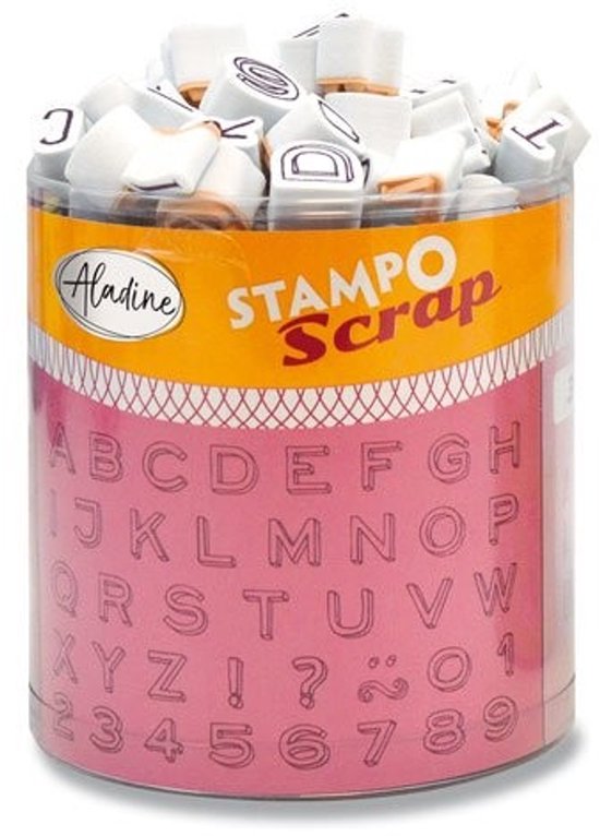 Aladine Aladine Stampo Stempel Set Letters Mini 102 stuks | bol