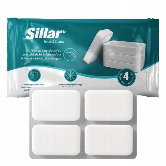 Sillar, ontkalker, ontkalker in tabletten, universeel ...