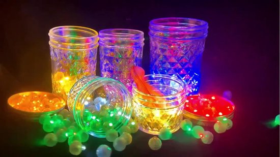 50x Mini LED Lampjes Verlichting – Kleine Party Lichtjes voor Ballonnen ...