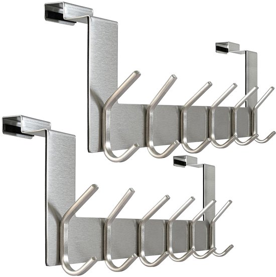 Deurhanger Met 6 Haken Multifunctioneel Geen Montage Vereist Bol deurhanger-met-6-haken-multifunctioneel-geen-montage-vereist-bol