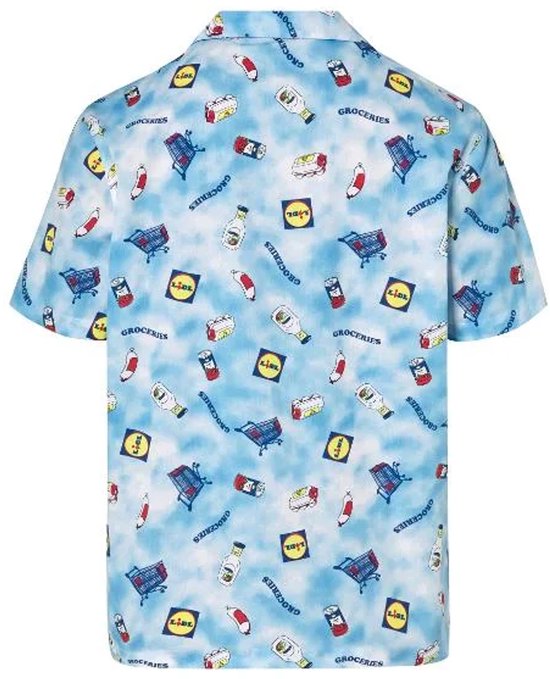 Lidl fan merchandise Overhemd Heren/Unisex – Zomer Shirt met Blauwe ...