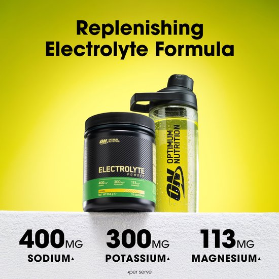 Optimum Nutrition Electrolyte Powder - Lemon - Elektrolyten Sportdrank ...