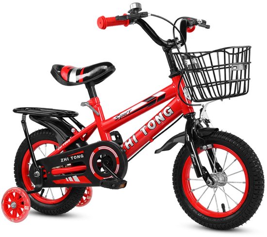 Kinderfiets 16 Inch met Achterzitje – Jongens & Meisjes Fiets 2-7 Jaar ...