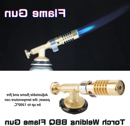 Allecto Plus - Professionele Draagbare Messing Gas Culinaire Fakkel ...