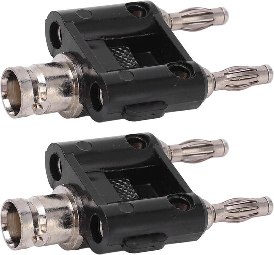 Allecto Plus - BNC Female naar Dual Banana Male Plug Jack Binding Posts 4mm - Set van... | bol
