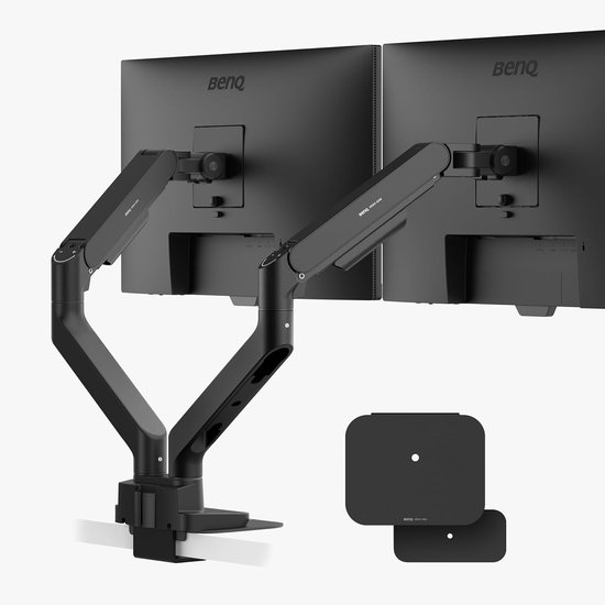 BenQ ergo monitor arm 2 schermen zwart BDH01 - Monitorstandaard met ...