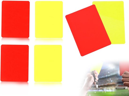 Referee Cards - Gele & Rode Kaart - Scheidsrechter Sports ...